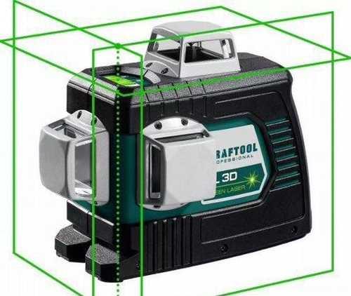Лазерный нивелир LL 3D зеленый kraftool