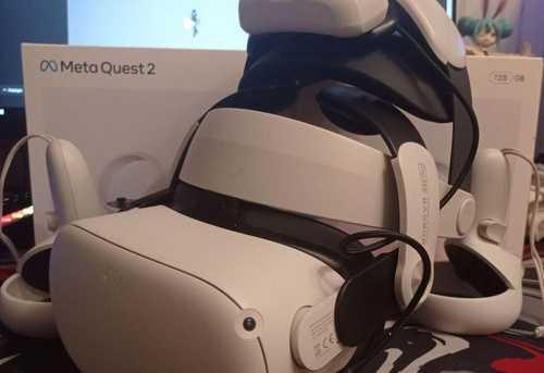 Oculus quest 2 128gb + крепление и кабель