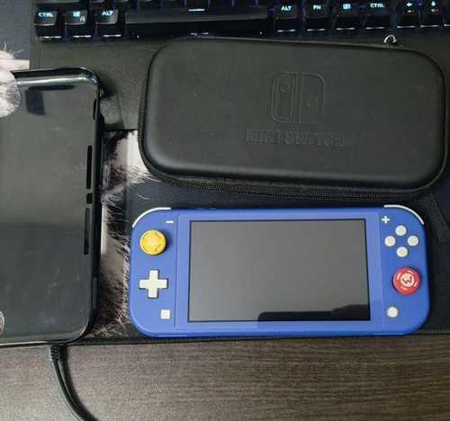 Nintendo switch lite прошитая 256гб