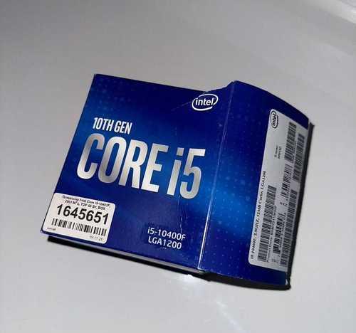 Cpu intel core i5 10400f