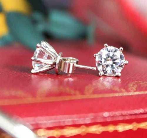 Серьги Tiffany из белого золота с бриллиантами