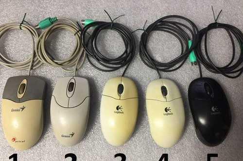 Мышки разные в основном оптические PC/2+клавиатура