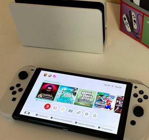 Nintendo switch oled прошитый + sd 512gb