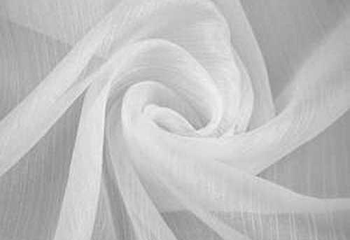 Ткань Органза - крэш Хамелеон,цвет белый