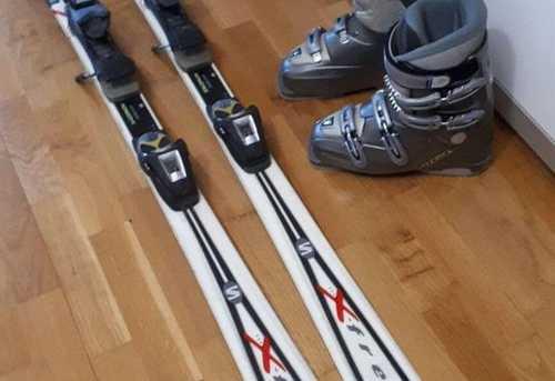 Горные лыжи женские+ ботинки горнолыжные