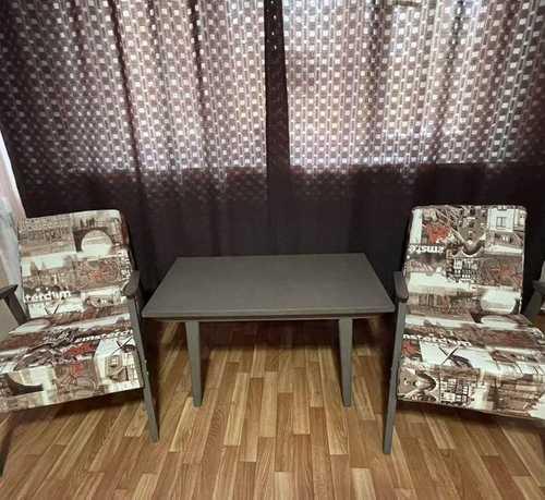 Советские кресла и столик