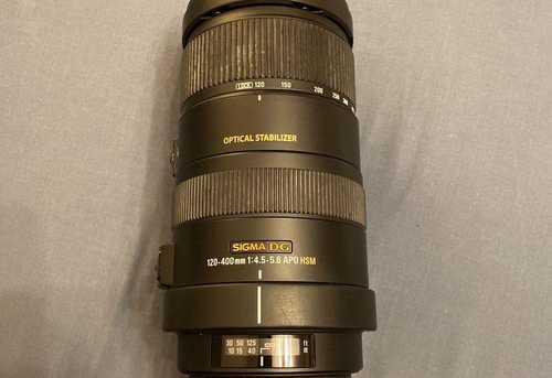 Объектив Sigma 120-400mm f/4.5-5.6 APO DG OS