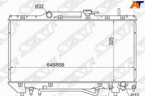 Радиатор охлаждения Toyata Carina 190