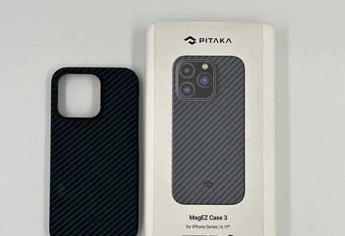 Чехол pitaka MagEZ Case 3 на iPhone 14 pro (Синий)