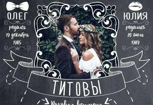 Постер плакат свадьба