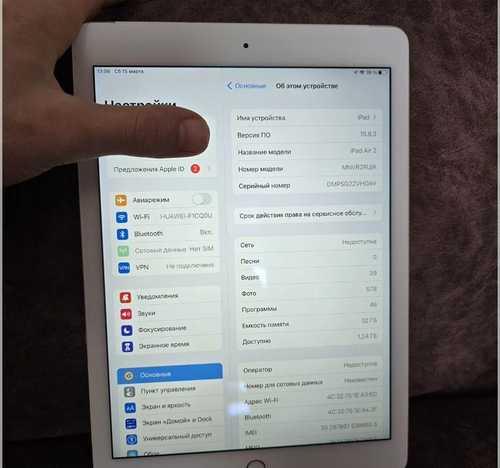 iPad air 2 32 gb золотой с Sim