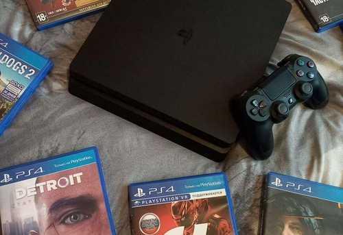 Sony PlayStation 4 Slim + игры в комплекте