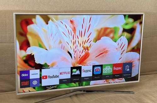Белый Samsung 40" Wi Fi, Tizen Smart TV, Bluetooth