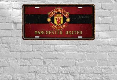 Декор на стену табличка Manchester United