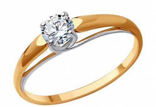 Кольцо Diamant из золота, 51-110-01727-1, р.17,5