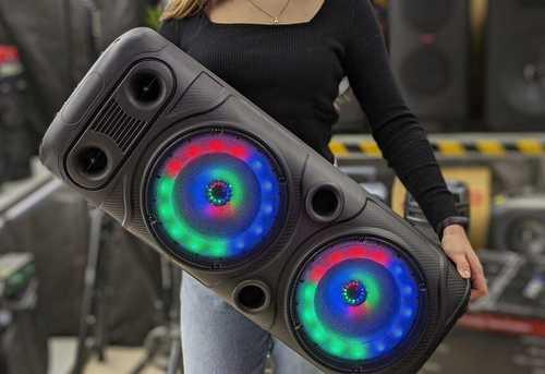 Колонка Speaker 150вт с подсветкой и микрофоном