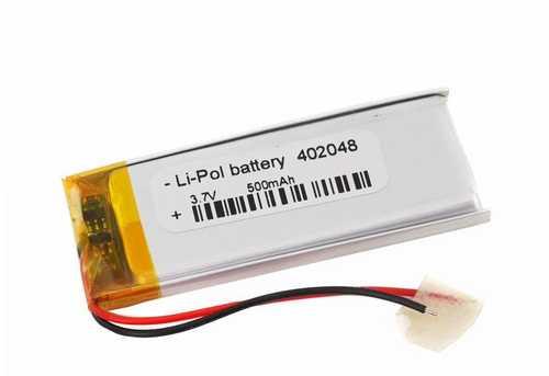 Аккумулятор 3.7v 500mAh 50x20x4 мм (2 pin)