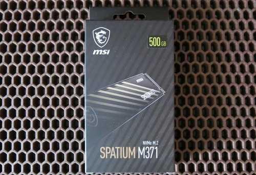 MSI Spatium M371 SSD nvme 500Gb (Новый)