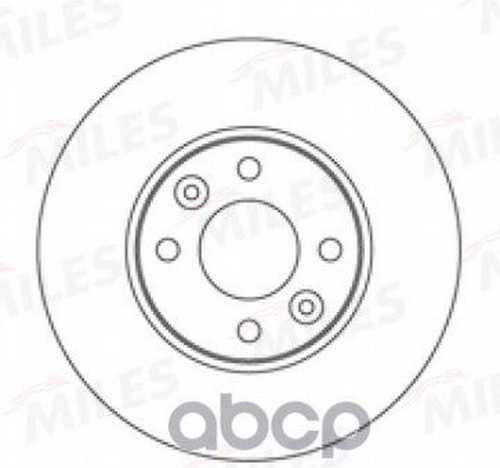 Диск тормозной miles K000058 nissan micra 03/N