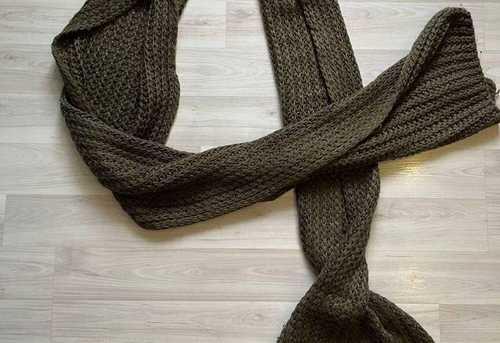Длинный шерстяной шарф zara