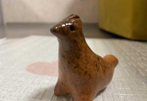 Глиняная свистулька Карачунская игрушка