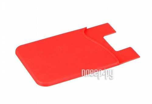 Чехол DF для карт на смартфон Silicone Red Car