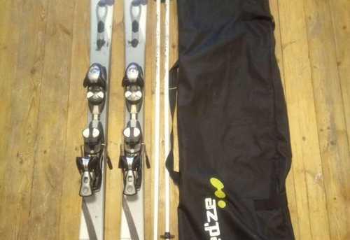 Горные лыжи Salomon с палками и чехлом