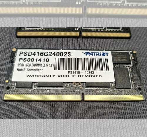 Sodimm ddr4 16gb 2400 Patriot\adata\SKhynix операт