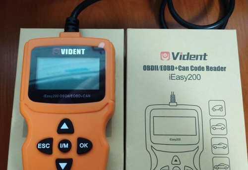 Автосканер Vident iEasy200 obdii/eobd+CAN