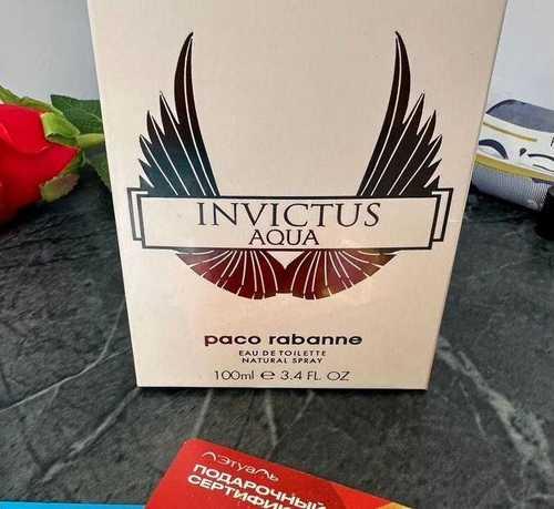 Paco rabanne invictus aqua 100 мл туал вода спрей