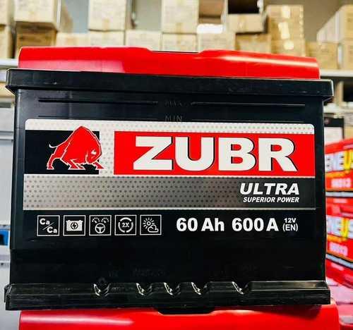 Аккумулятор Zubr Ultra 60 ач 600А