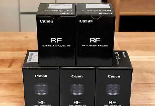 Canon RF 35mm F1.8 macro IS STM новый