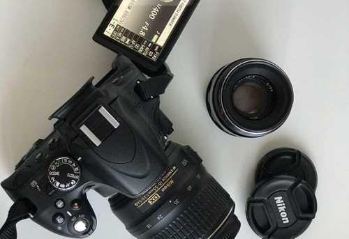Nikon d5100 + 18-55 + портретник