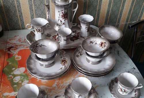 Чайный сервиз СССР,редкие чашки лфз внегр винтаж