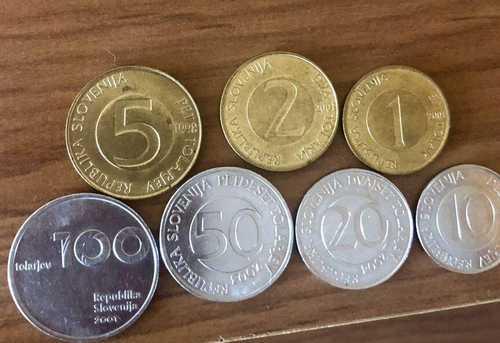 Монеты республики Словения(Толар)