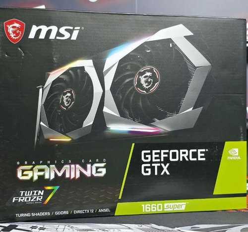 Видеокарта MSI GeForce gtx 1660 super gaming x 6g