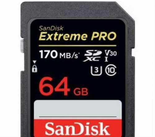 64Gb SanDisk Extreme Pro sdxc Class 10 UHS-I V30