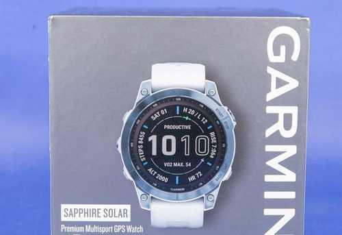 Garmin fenix 7 Sapphire Solar, mineral blue DLC ti