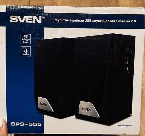 Акустическая система 2.0 sven SPS-555 колонки