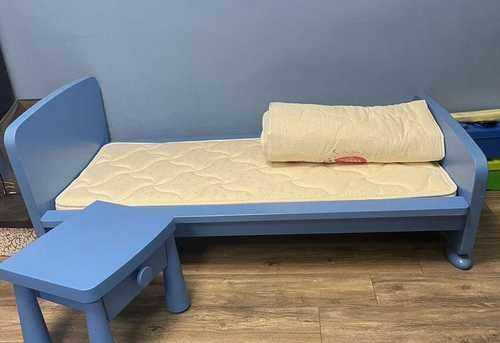 Детская кровать с тумбой IKEA серии маммут