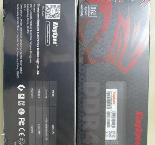 Оперативная память ddr4 Kingspec 8gb 2666Mhz