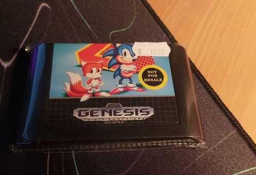 Картридж "Sonic the Hedgehog 2" sega genesis