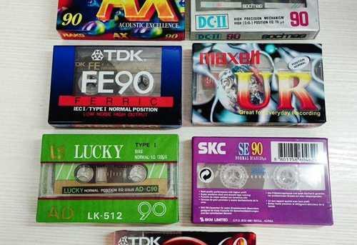 Аудиокассеты запечатанные TDK/maxell/SKC/raks
