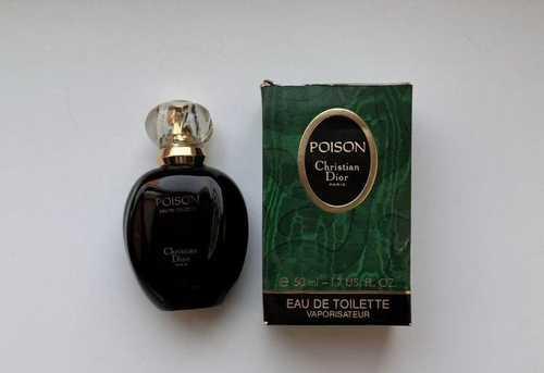 Christian dior Poison edt 50 мл винтаж 1989