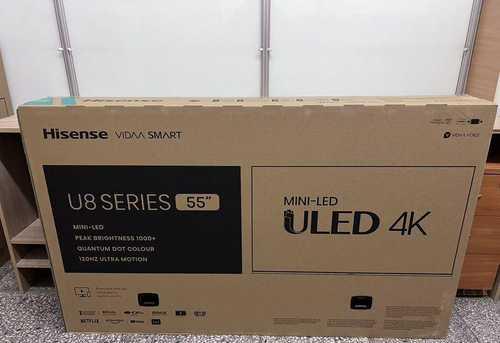 Телевизор Hisense 55U8HQ miniled Чек, гарантия