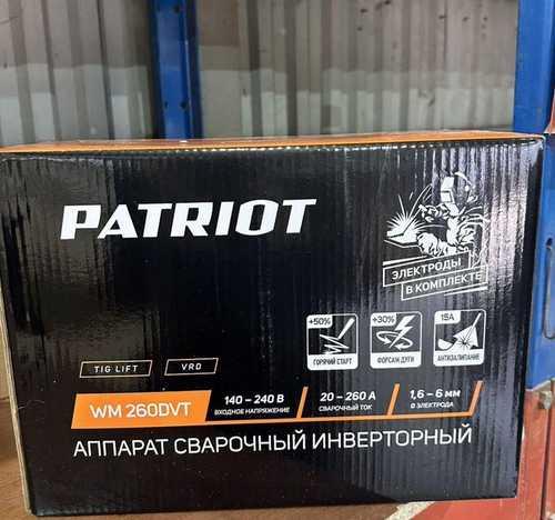 Аппарат сварочный инверторный patriot WM260DVT