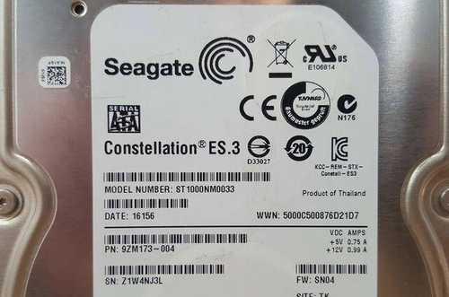 Жесткий диск 1000Gb SATA 3.5" Seagate st1000nm0033