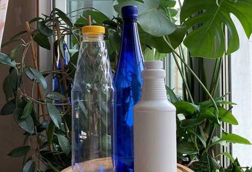 Пластиковые бутылки пакетом 12 шт