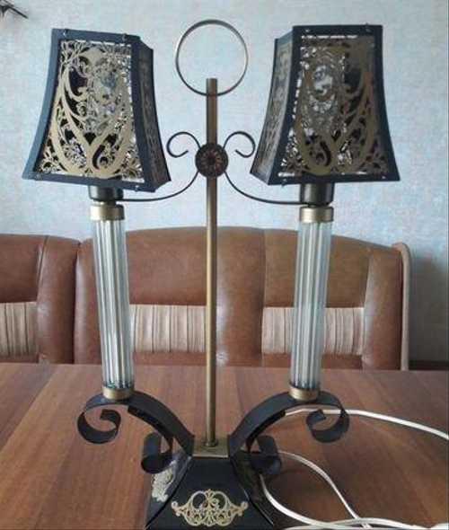 Винтажный светильник настольная лампа Канделябр