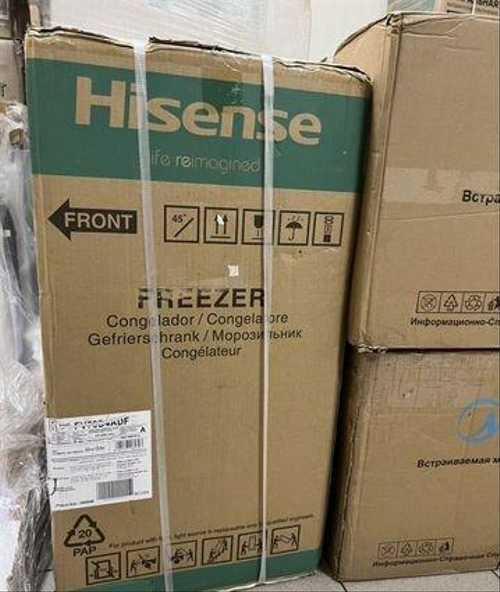 Морозильный шкаф Hisense fv78d4adf серебристый